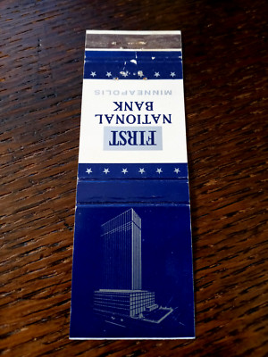 Vintage Matchbook: First National Bank, Minneapolis, MN | eBay