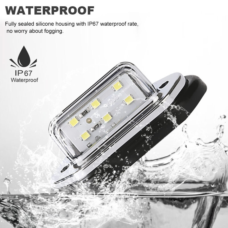 2X Universal LED License Plate Light Tag Assembly Lamp For Truck SUV ...