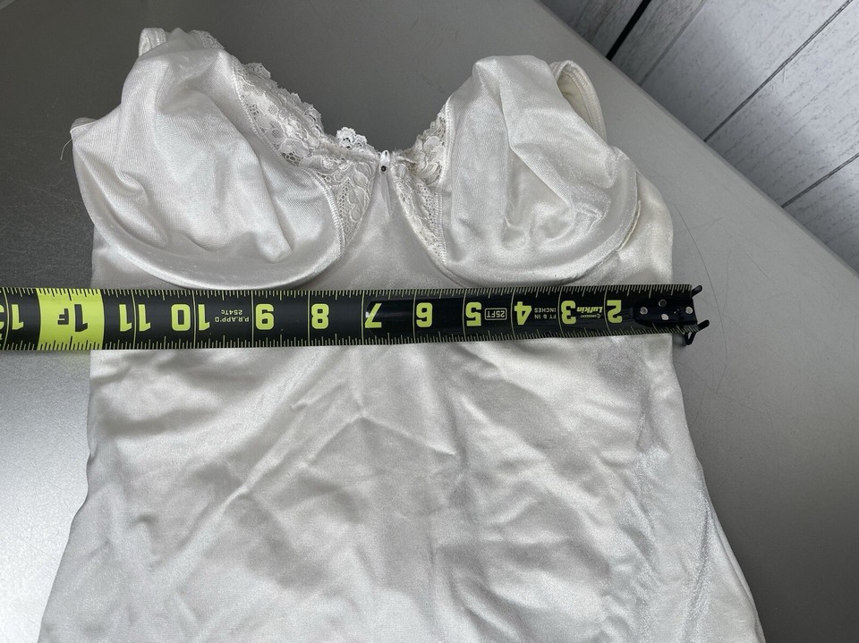 Vintage Curvation Bodysuit Shapewear Underwire Glossy Satin 36B ...