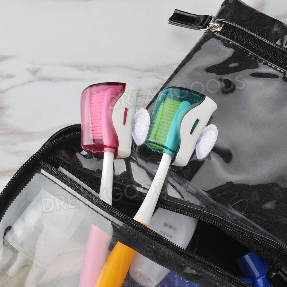 6PCS Wall Mounted Shaver Toothbrush Holder Bathroom Suction Cup Razor ...