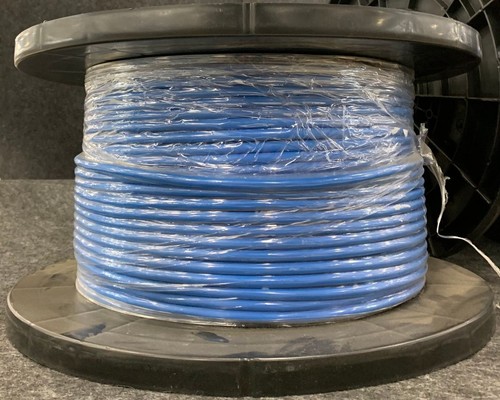 BERK-TEK 10137700 500 ft. Communication Cable CAT6A CMR UTP BLRL, Blue ...