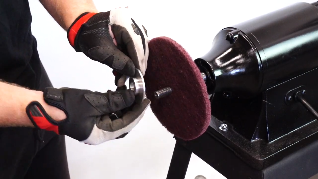 Fine Cleaning Wheel 400 Grit | Scotch Pad Polish Abrasive Bench Grinder ...