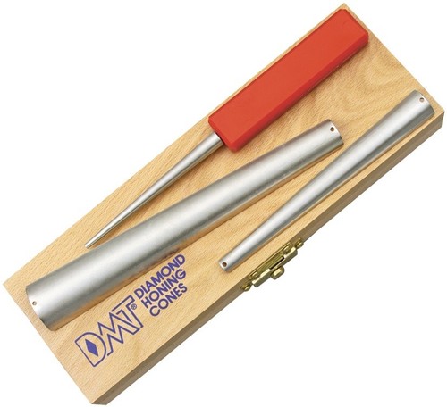 DMT Sharpener Diamond Honing Kit Small, Medium, Large Sharpening Cones ...