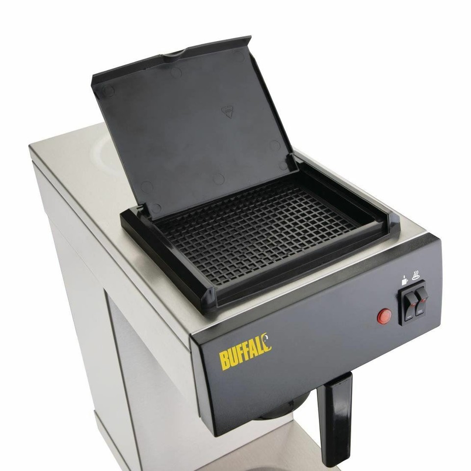 Buffalo Filter Coffee Machine in Silver Stainless Steel - 220-240 V ...