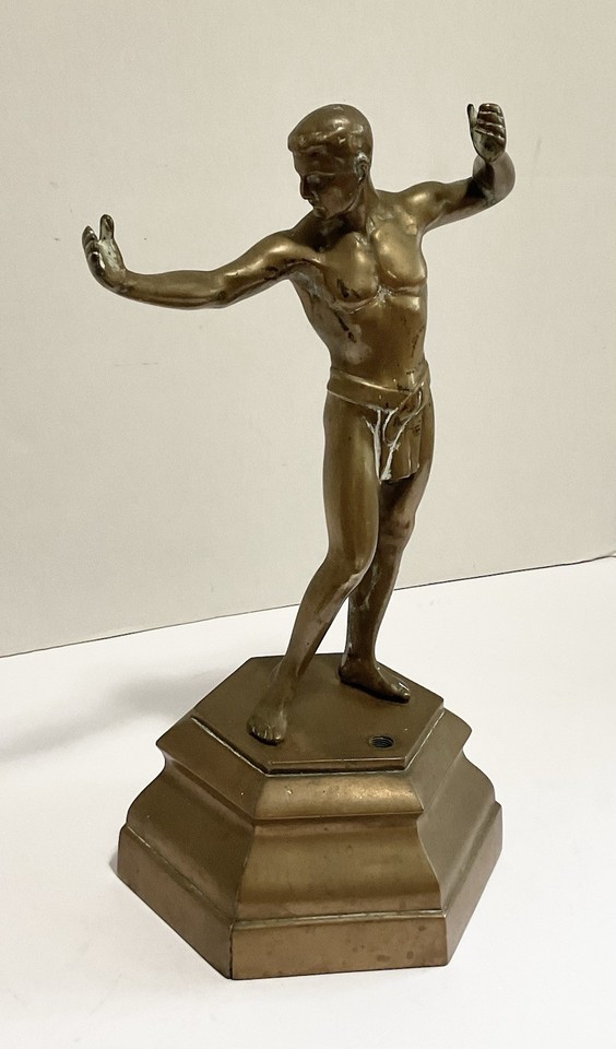 Vintage Bronze Fencer Fencing Male Sculpture Statue Figure 12.5” H | eBay