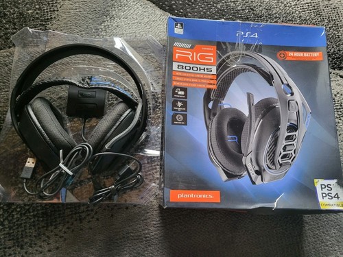 Wireless PS4 Gaming Headset Mic Plantronics Rig 800HS PC Headphones ...