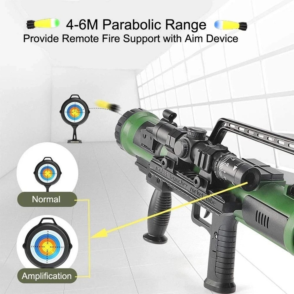 Military Toy Rocket Launcher Set, Worker Tactics Missile Mortar Air Gun ...