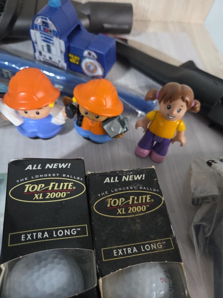 Junk Drawer Lot Baseballs Golf Grip Key Chain collectibles Knife Video Games | eBay