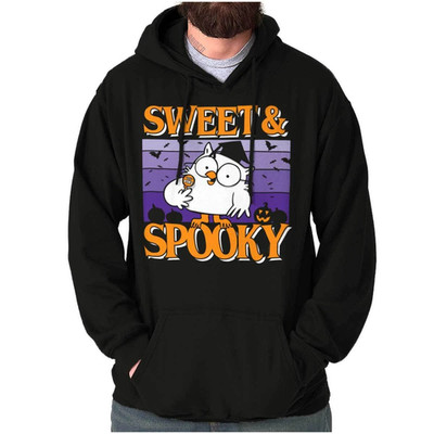 Halloween Tootsie Pop Mr Owl Sweet Spooky Hoodie Hooded Sweatshirt Men ...