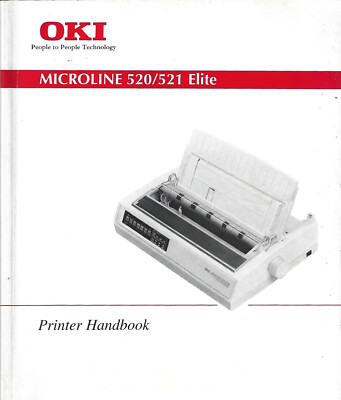 VINTAGE OKI MICROLINE 520/521 ELITE PRINTER HANDBOOK (see description ...