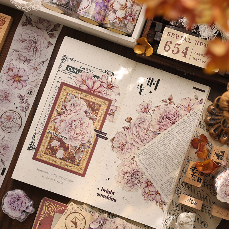 Adhesive Decorative Tape Scrapbook Paper PVC Masking Stickers Washi ...