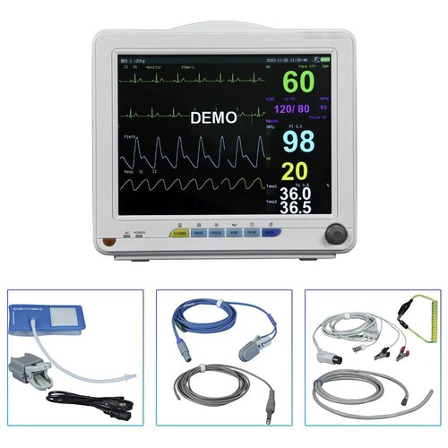 Portable Vet ICU/CCU Monitor - RPM-9000A for Signs: NIBP SPO2 ECG TEMP ...