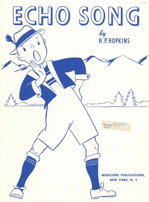 Echo Song Sheet Music Piano Solo 1951 Hopkins Grade 1a | eBay