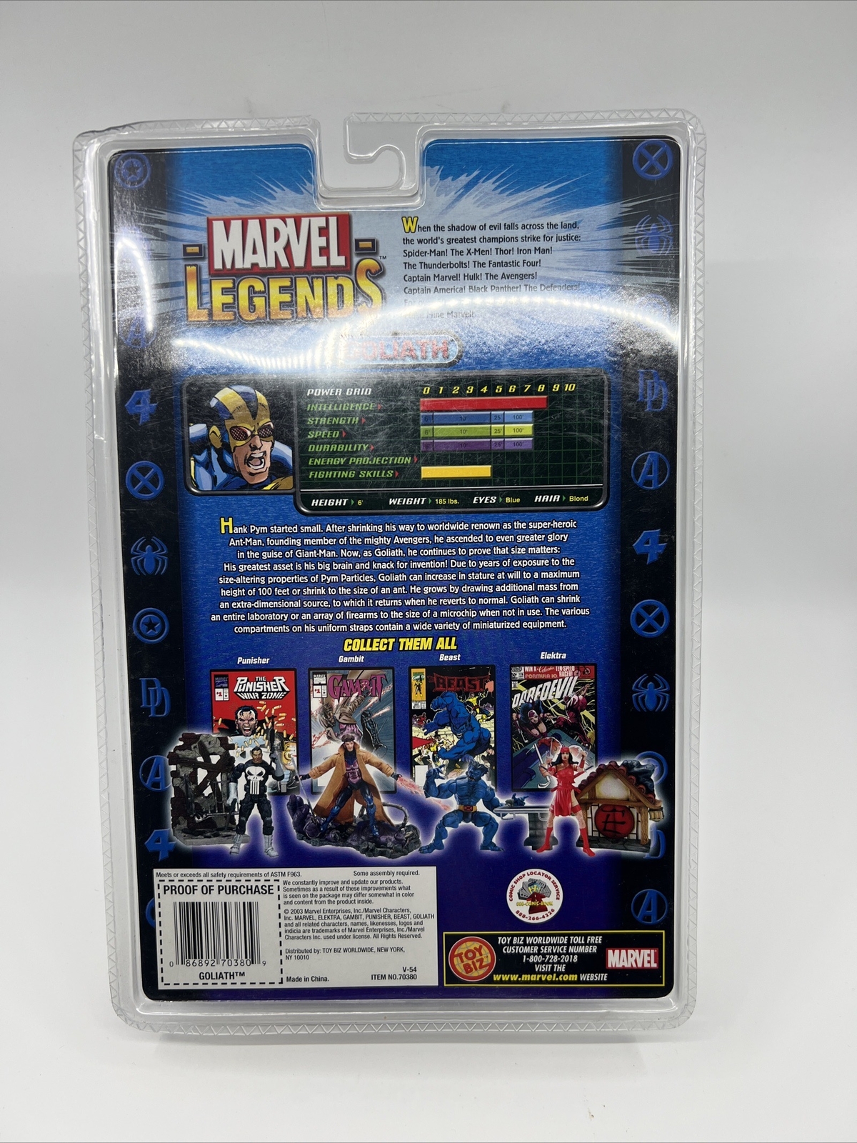 Marvel Legends Goliath Series IV 4 Avengers (ToyBiz, 2003) New Action ...