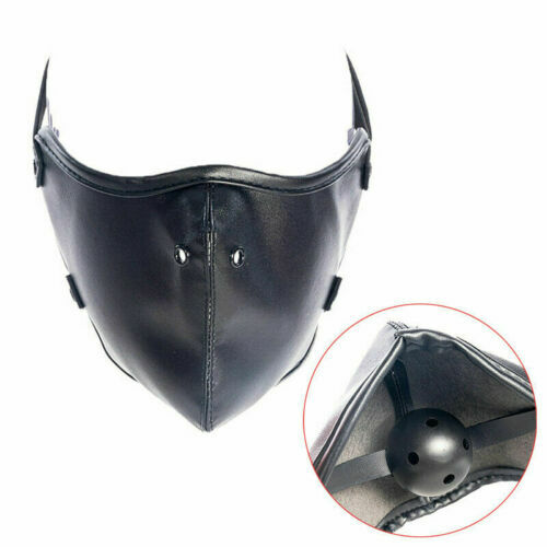 Mouth Gags Mask Binding Slaves Breathable Ball Pu Leather Harness ...