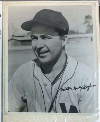 Mickey Haefner Washington Senators Autographed Signed Vintage 8x10 ...