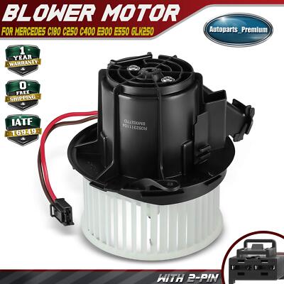 A/C Heater Blower Motor for Mercedes-Benz C-Class 12-15 E-Class 11-16 ...