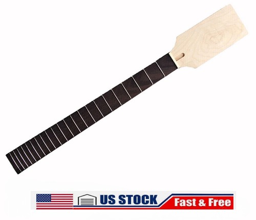 22 Fret 7 String Guitar Neck 24.75inch Maple Rosewood Paddle Head Wide ...