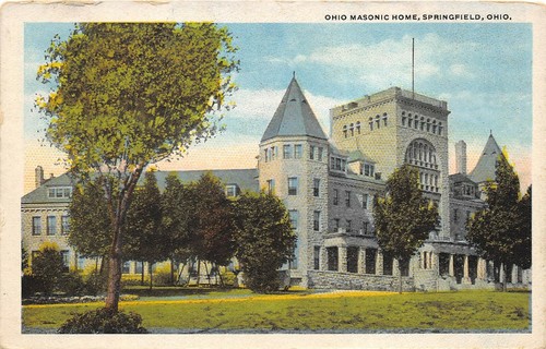 Springfield Ohio 1930s Postcard Ohio Masonic Home | eBay