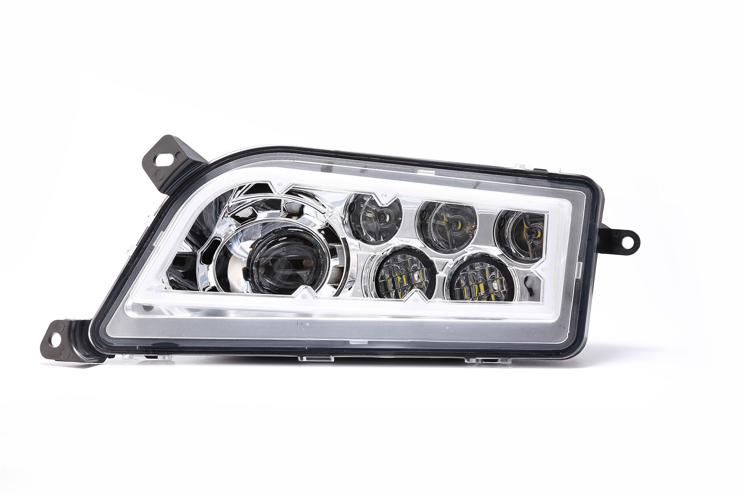 Pair Multi-Color Changing RGB Halo LED Headlights for Polaris RZR XP ...