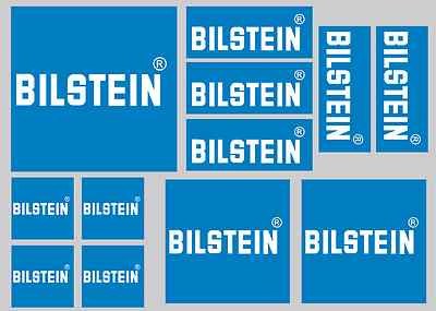 BILSTEIN STICKER SETS - SHEET OF 12 STICKERS - DECALS | eBay UK