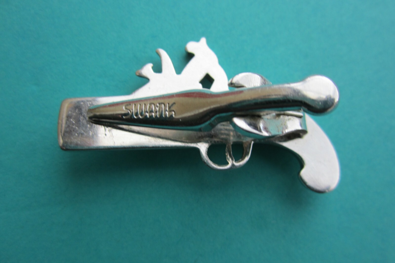 Vintage Swank Pistol Revolver Tie Clip Swank Tie Clasp Swank Revolver ...