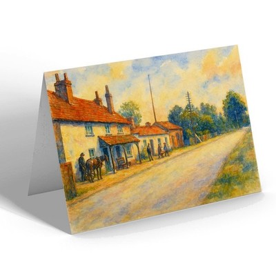 GREETING CARD - Golden Cross Hotel/Bath Rd, Colnbrook - Vintage Art ...