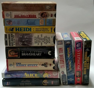 VHS Lot Of 13 Classic Movies Western and Family List in Description | eBay