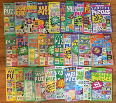 Lot of 5 Penny Press Variety Puzzle Books DELL **FAST SHIPPING* 2021 ...