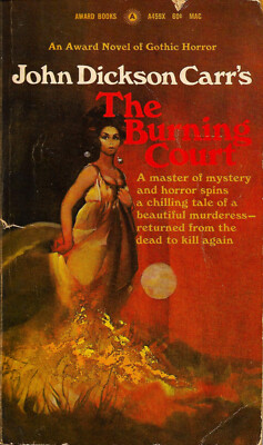 The Burning Court by John Dickson Carr, 1st Award Books Paperback ...