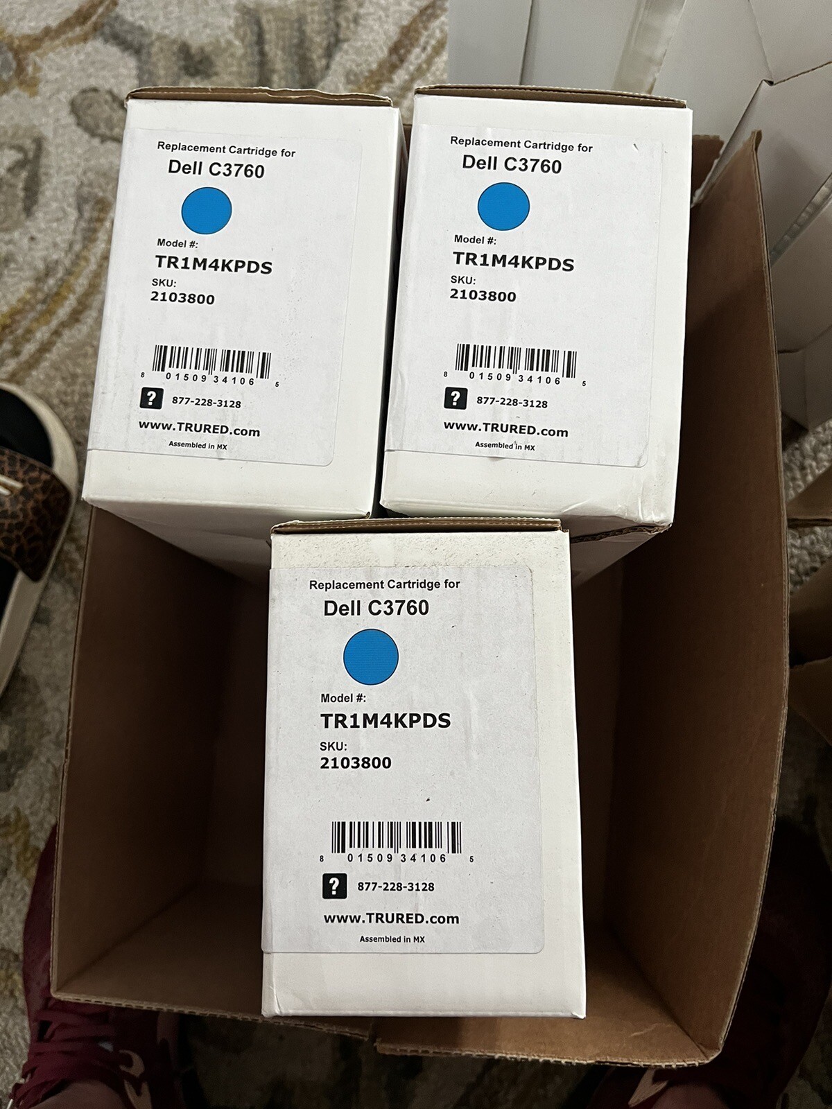 Dell Ink Cartridge Laser Toner C3760n/C3760dn/C3765dnf Cyan High Yield ...
