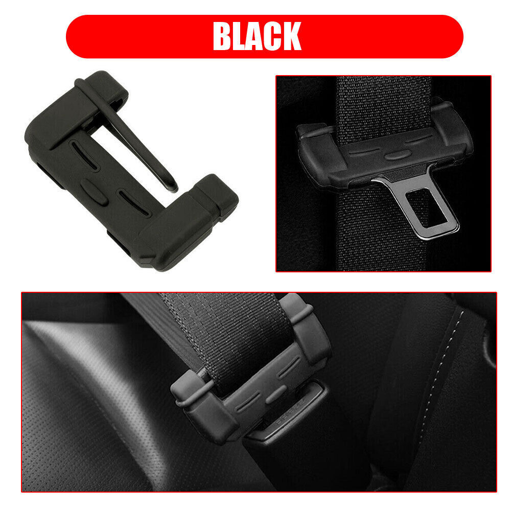 Car Seat Belt Buckle Clip Silicone Anti-Scratch Protector Cover ...