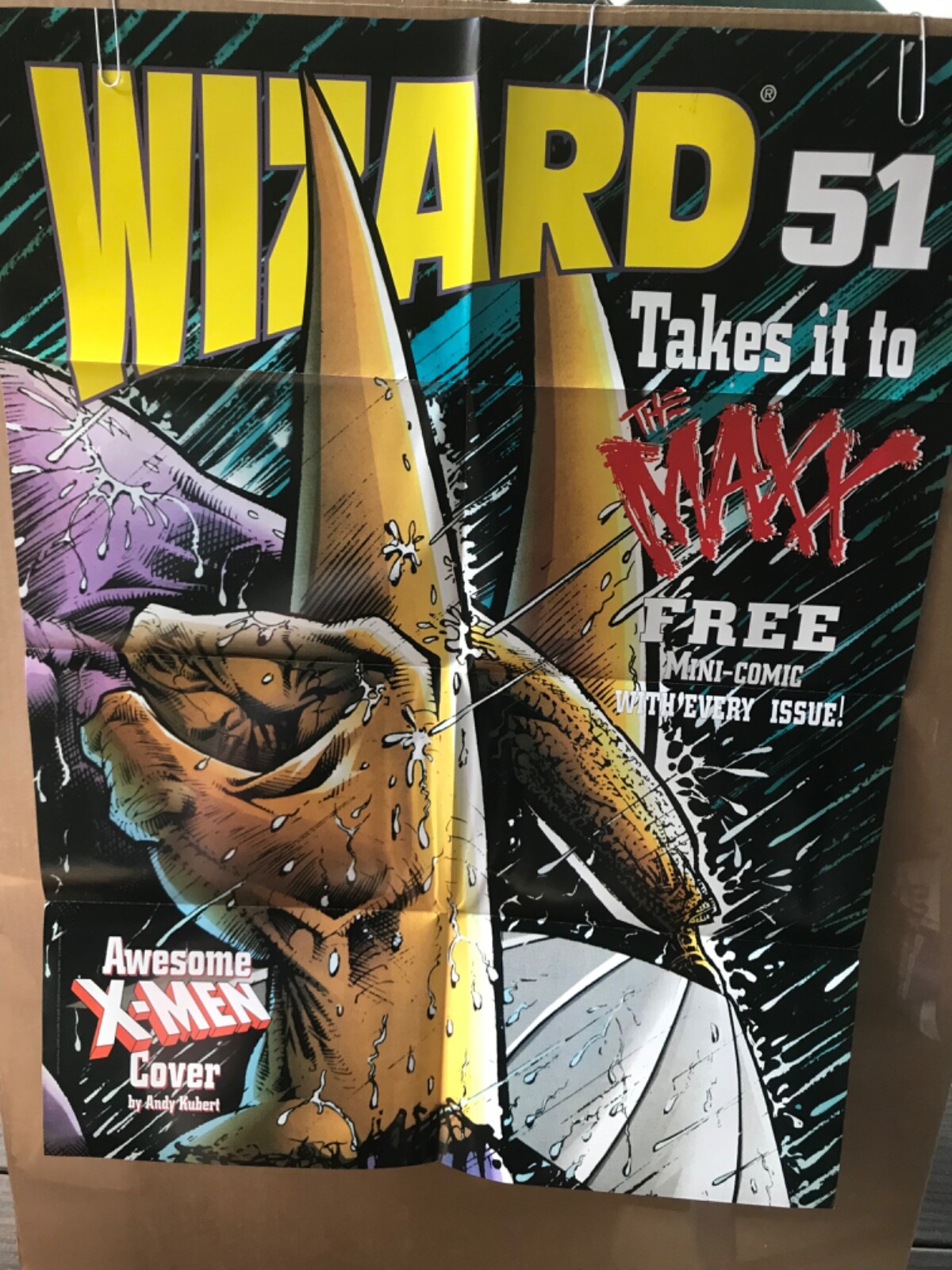 Wizard Magazine Issue 51 THE MAXX Sam Keith Promo Poster; NM 19” x 24 ...