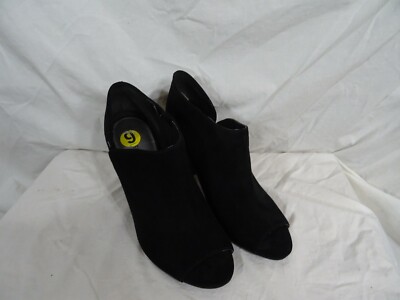 Indigo Rd.Women's Ankle Boot Peep Toe Faux Suede Black 9M shoe | eBay