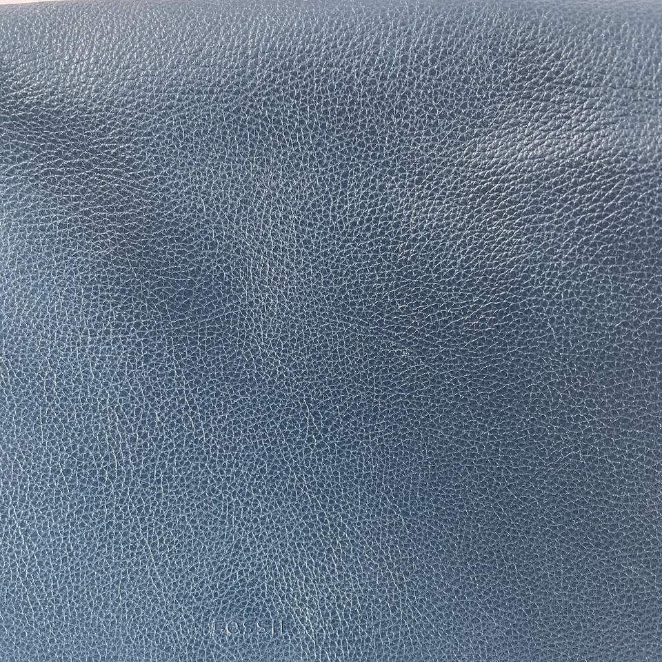 Fossil Claire Leather Backpack Navy Blue Preowned | eBay