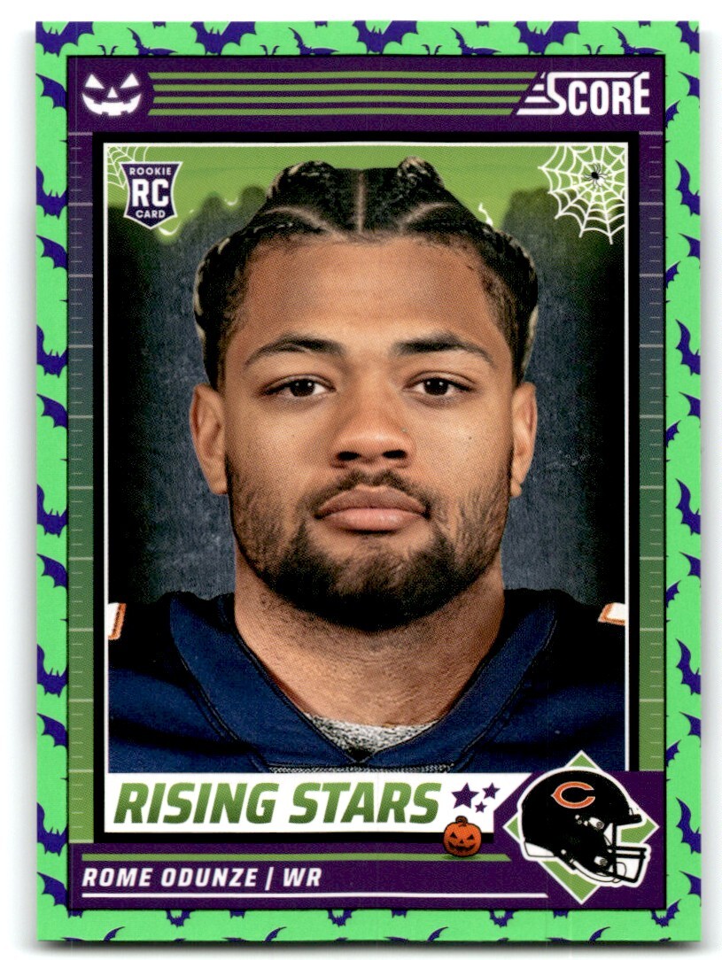 2024 PANINI SCORE OR TREAT GREEN BATS ROME ODUNZE RC CHICAGO BEARS #44 ...
