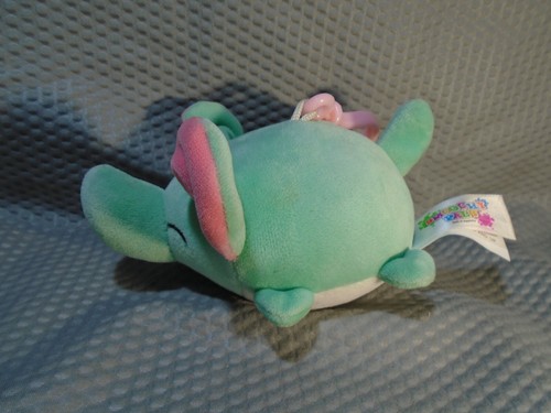 SMOOCHY PALS SOFT & SQUISHY ELEPHANT 5" X 3" BACKPACK CLIP LINZY TOYS ...