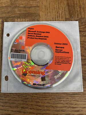 Microsoft Licensing October 2003 Servers PC Software | eBay