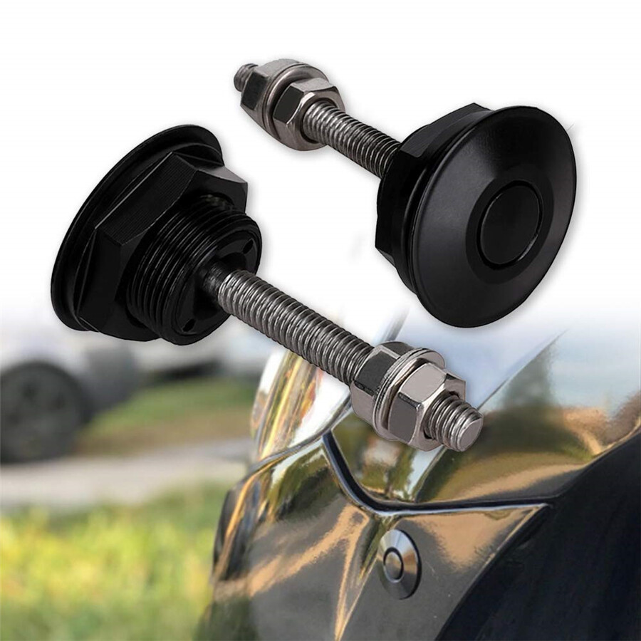 Car Quick Release Push Button Pins Clip Lock Latch Kit Bumper Engine ...