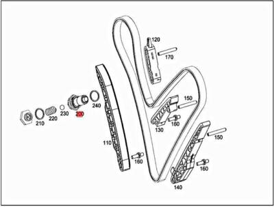 Genuine MERCEDES Chain tensioner 2750500511 | eBay