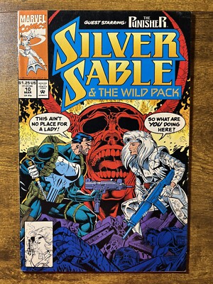 SILVER SABLE 10 DIRECT EDITION STEVEN BUTLER COVER MARVEL COMICS 1993 A ...