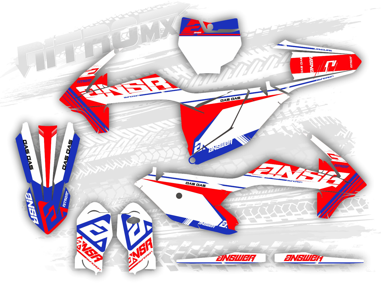 Graphics Kit fits Gasgas MC 85 MC85 2021 2022 2023 2024 Decals Stickers ...