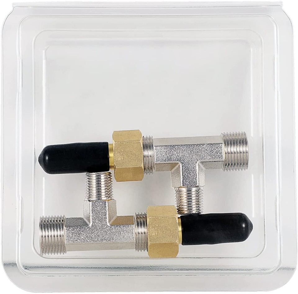 Hydraulic Steering Cylinder Bleeder Tee Kit for SeaStar HF4202, Baystar ...