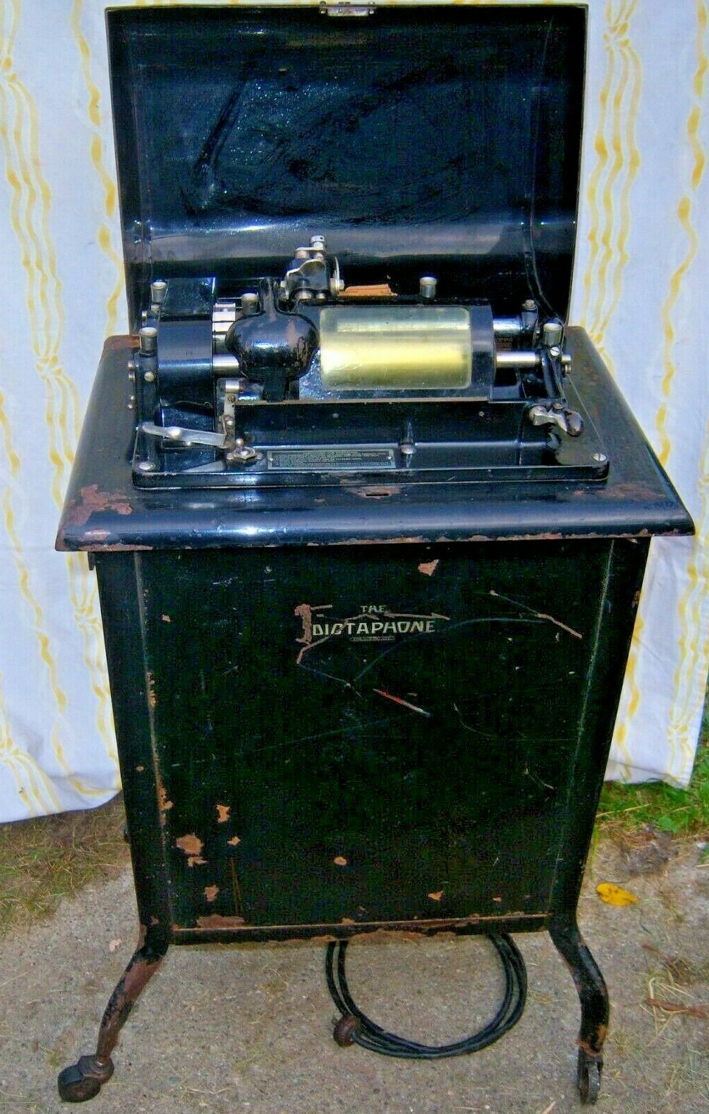 Vintage Electric Dictaphone Co Wax Cylinder Shaving Machine Model 10 ...