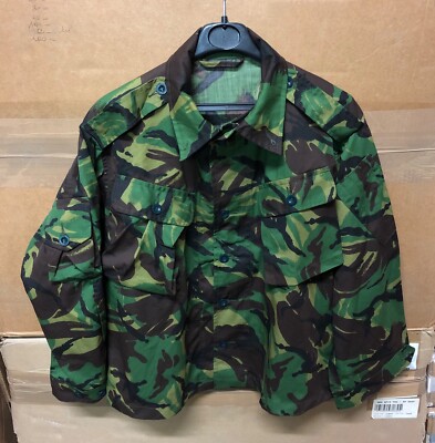 GENUINE 80s BRITISH ARMY JUNGLE JACKET COMBAT TROPICAL DPM NEW !!! 160 ...