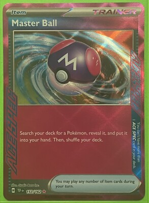 Master Ball - 153/162 - Ace Spec Rare Temporal Forces - Pokemon Card ...