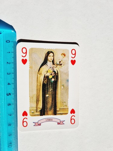 Santa Teresa Carte Rare Papier Les Allegre Vis Saints Coeur 90s Original | eBay