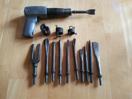 Chicago Pneumatic CPP715 Zip Gun Air Hammer W/ Spring Retainer and 14 ...