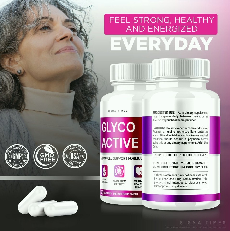 Glyco Active Advanced Blood Support Pills for Healthy Blood Sugar ...