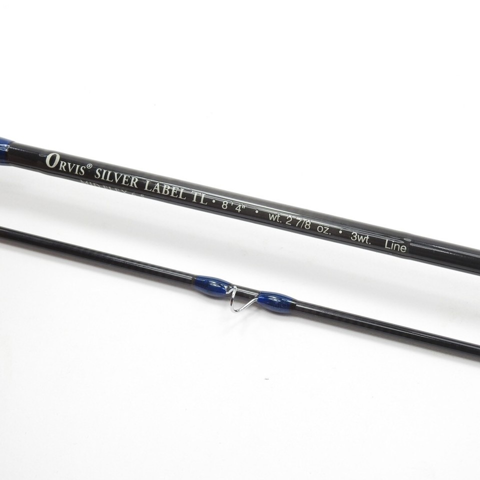 Orvis Silver Label LT Mid-Flex 6.5 Fly Rod. 8’ 4” 3wt. W/ Tube and Sock ...